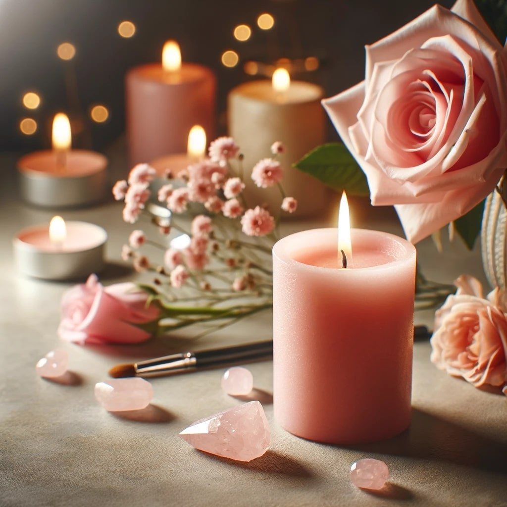 Significado simbólico de las velas rosas: Del amor a la curación